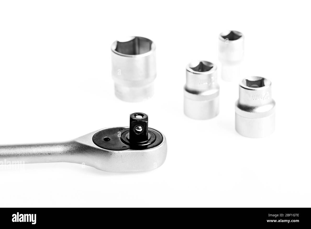 Knob socket wrench nut Black and White Stock Photos & Images - Alamy