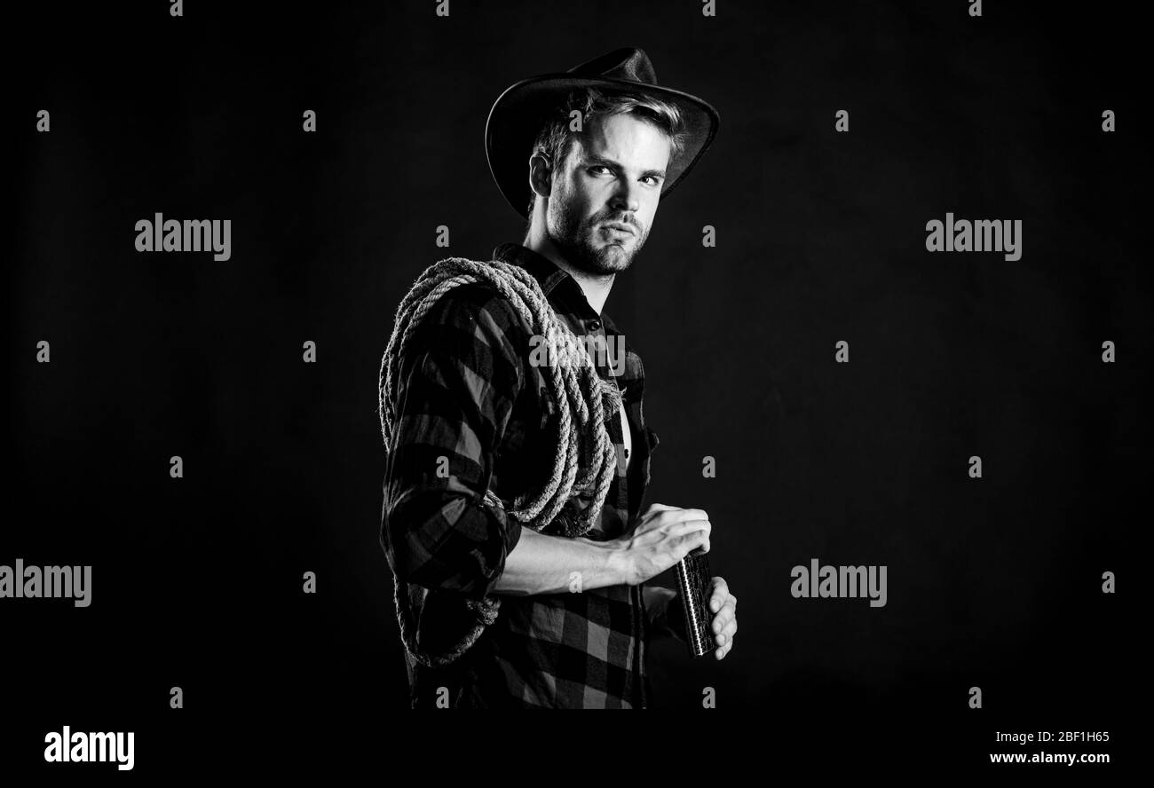 adventure lover. Vintage style man. Wild West retro cowboy. wild west ...