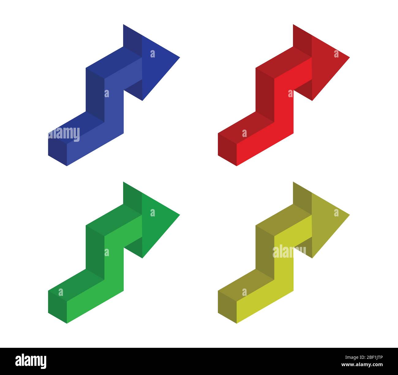 arrow icon illustrated in vector on white background Stock Vector Image ...