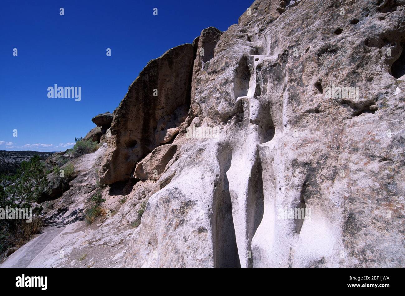 Prehistoric stairs, Tsankawi Section-Bandelier National Monument, New ...