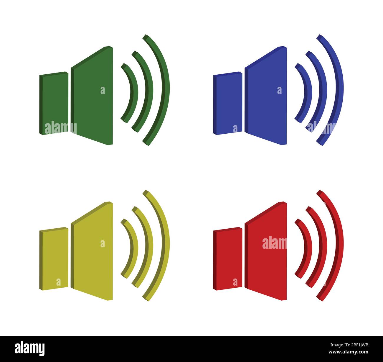 volume icon illustrated in vector on white background Stock Vector ...