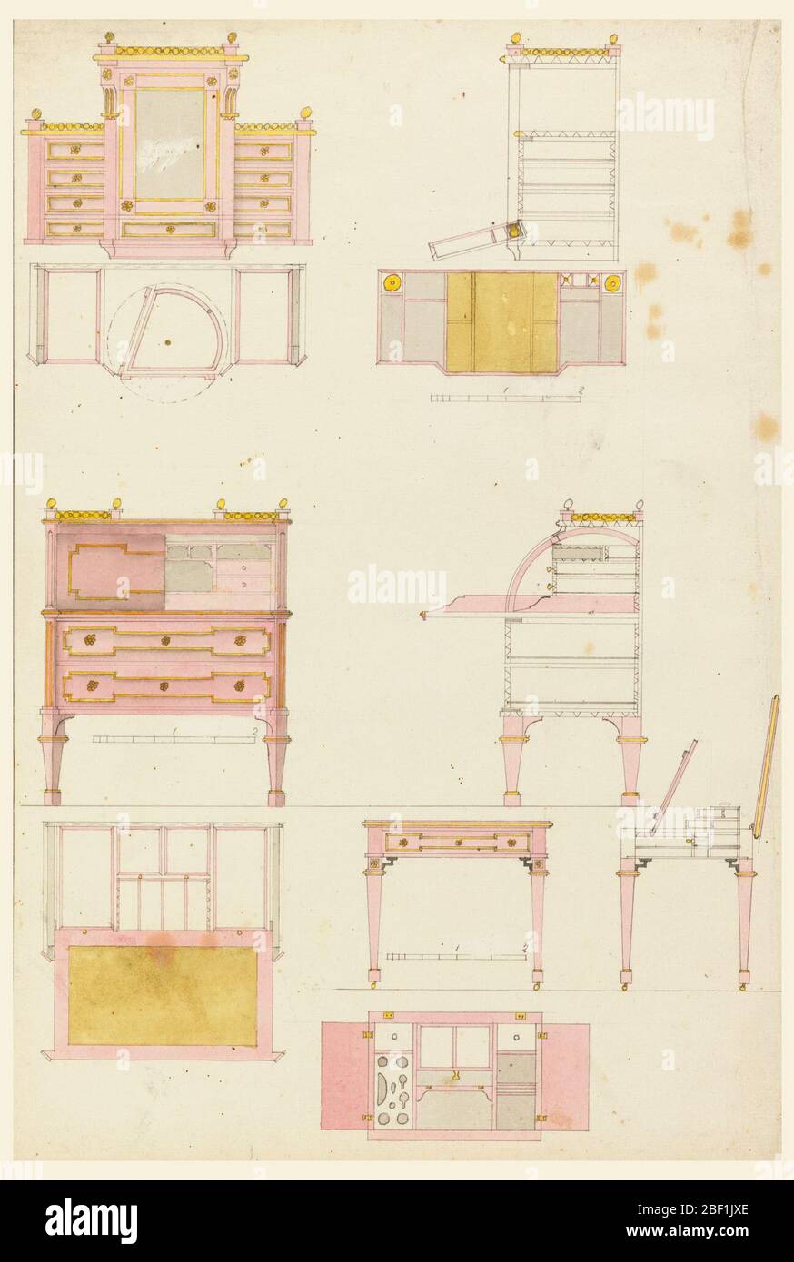 Designs for Mechanical Furniture Wardrobe Desk and Dressing Table ...