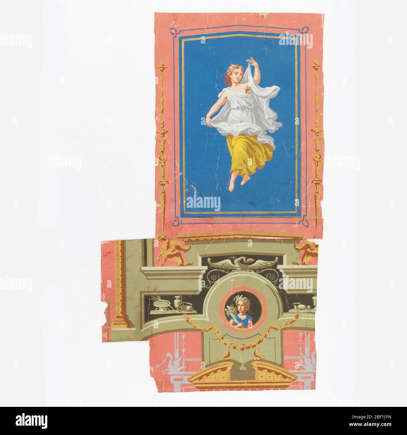 Decorative panel. Portion of pilaster panel. Irregular fragment. The ...