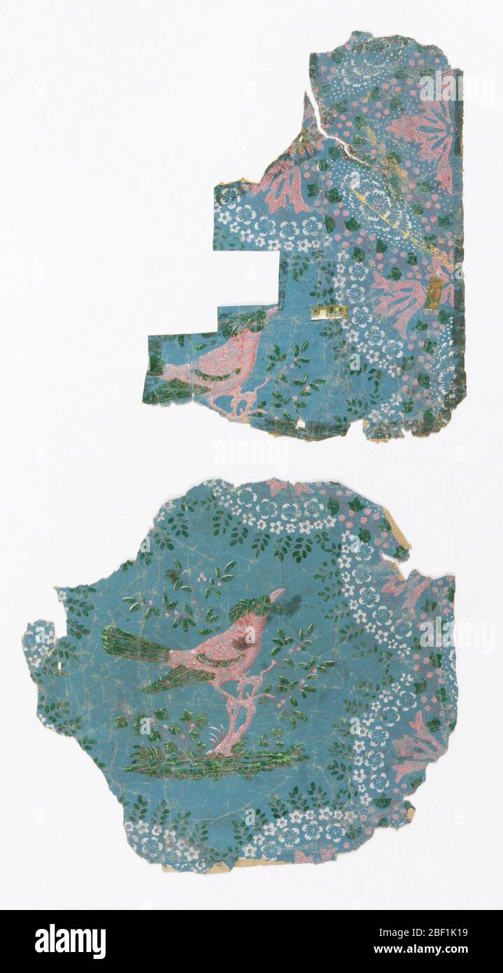 New Hampshire Bird. In the center of a floral swag medallion perches a ...