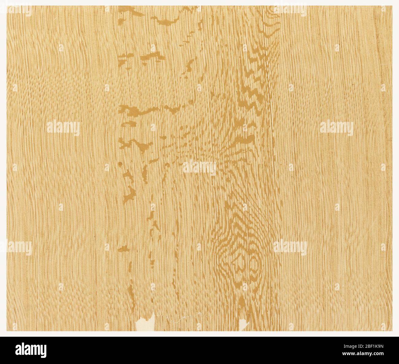 Sidewall. Simulated wood graining. Printed in oil color on white paper ...