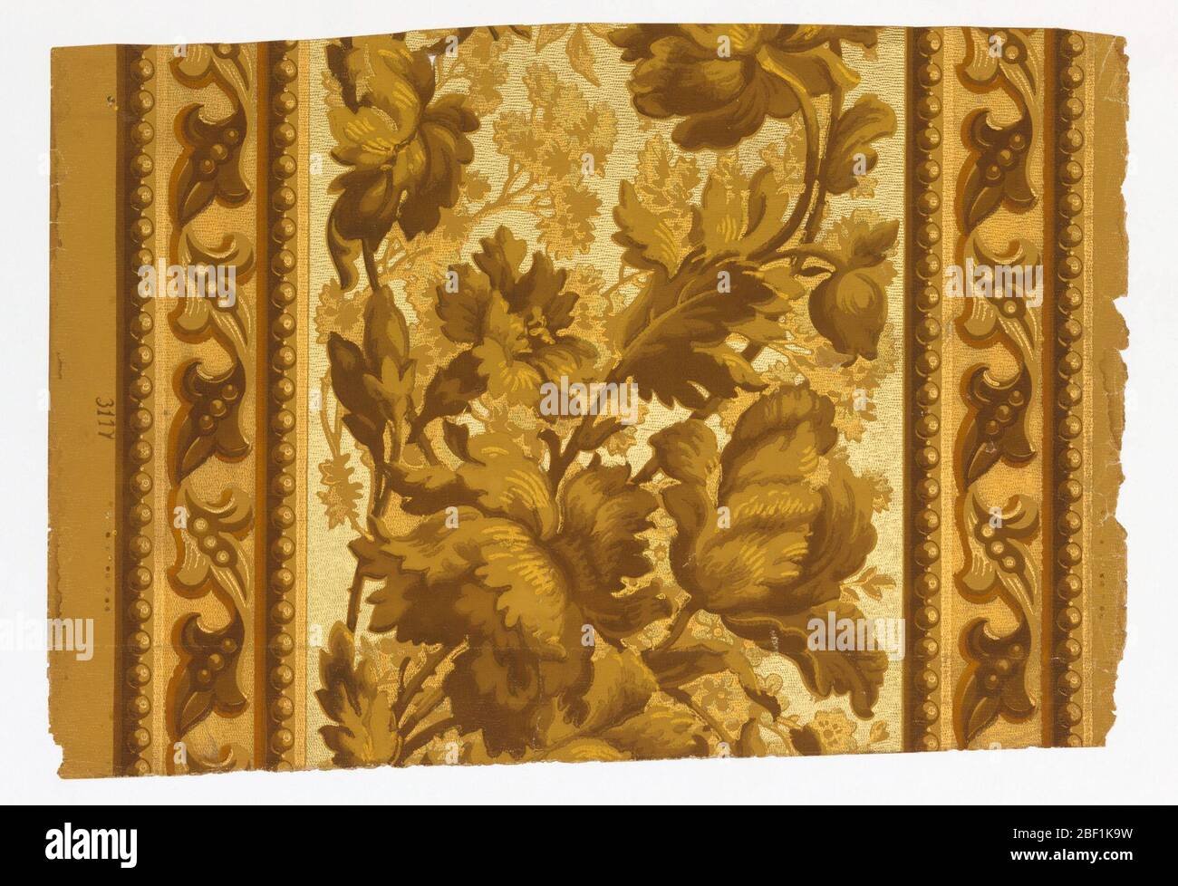 Frieze. A continuous spray of large floral motifs runs through the ...