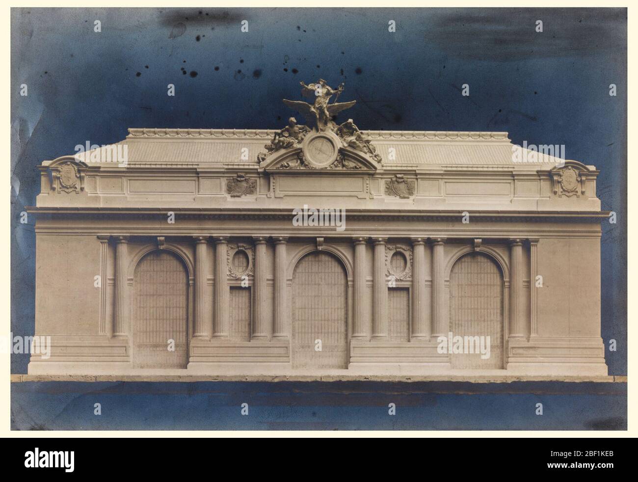Model of South Facade of Grand Central Terminal. Photograph of the ...