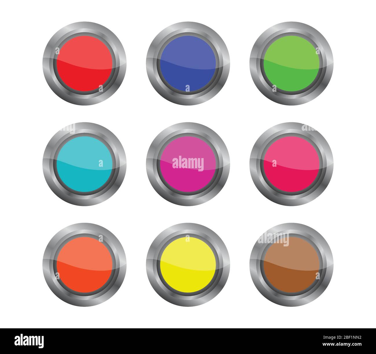 web button icon illustrated in vector on white background Stock Vector ...