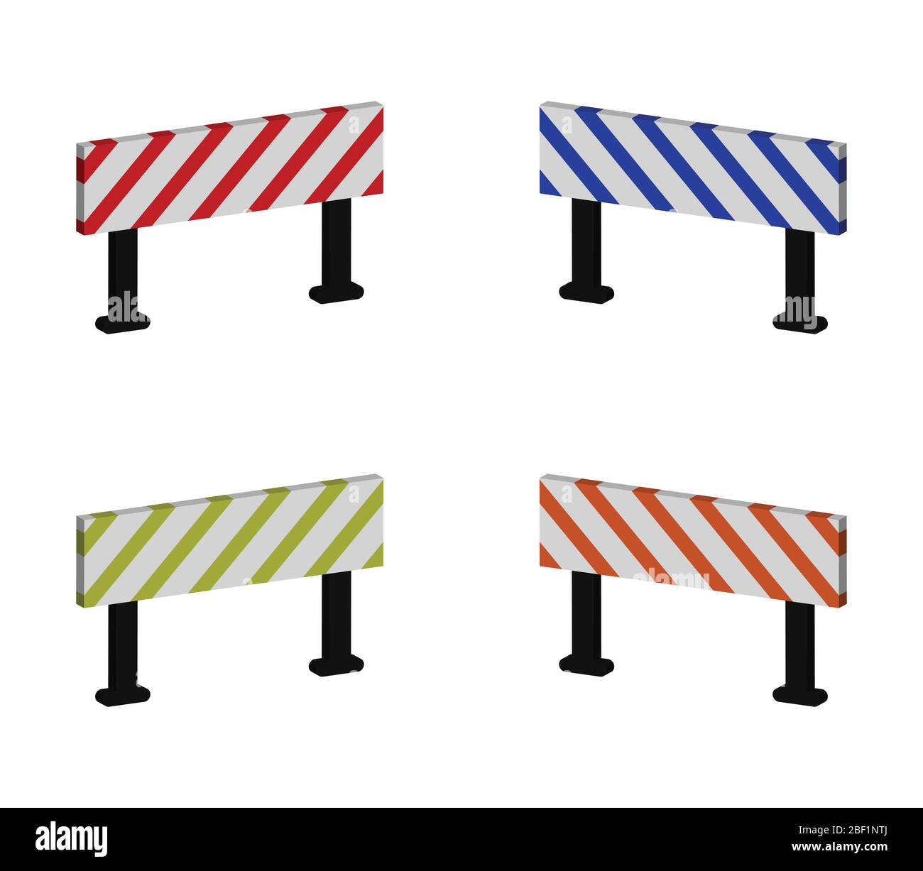 roadblock icon illustrated in vector on white background Stock Vector ...