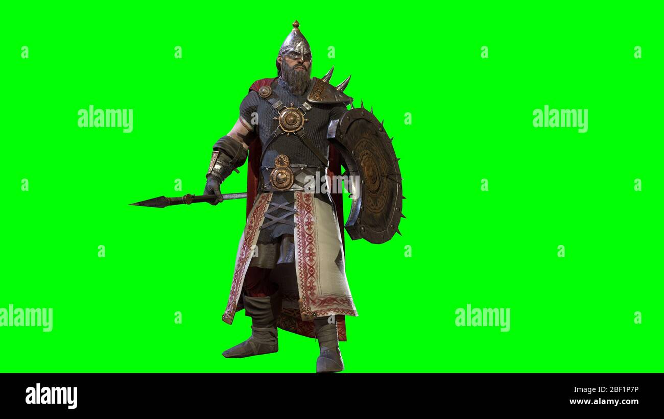 nordic viking 3d render illustration Stock Photo - Alamy