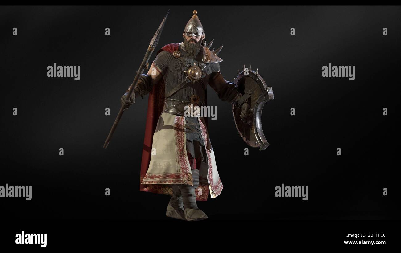 nordic viking 3d render illustration Stock Photo - Alamy