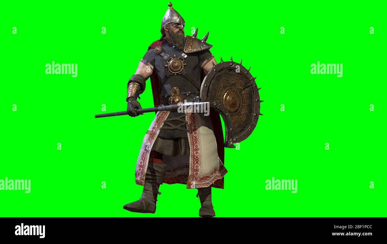 nordic viking 3d render illustration Stock Photo - Alamy