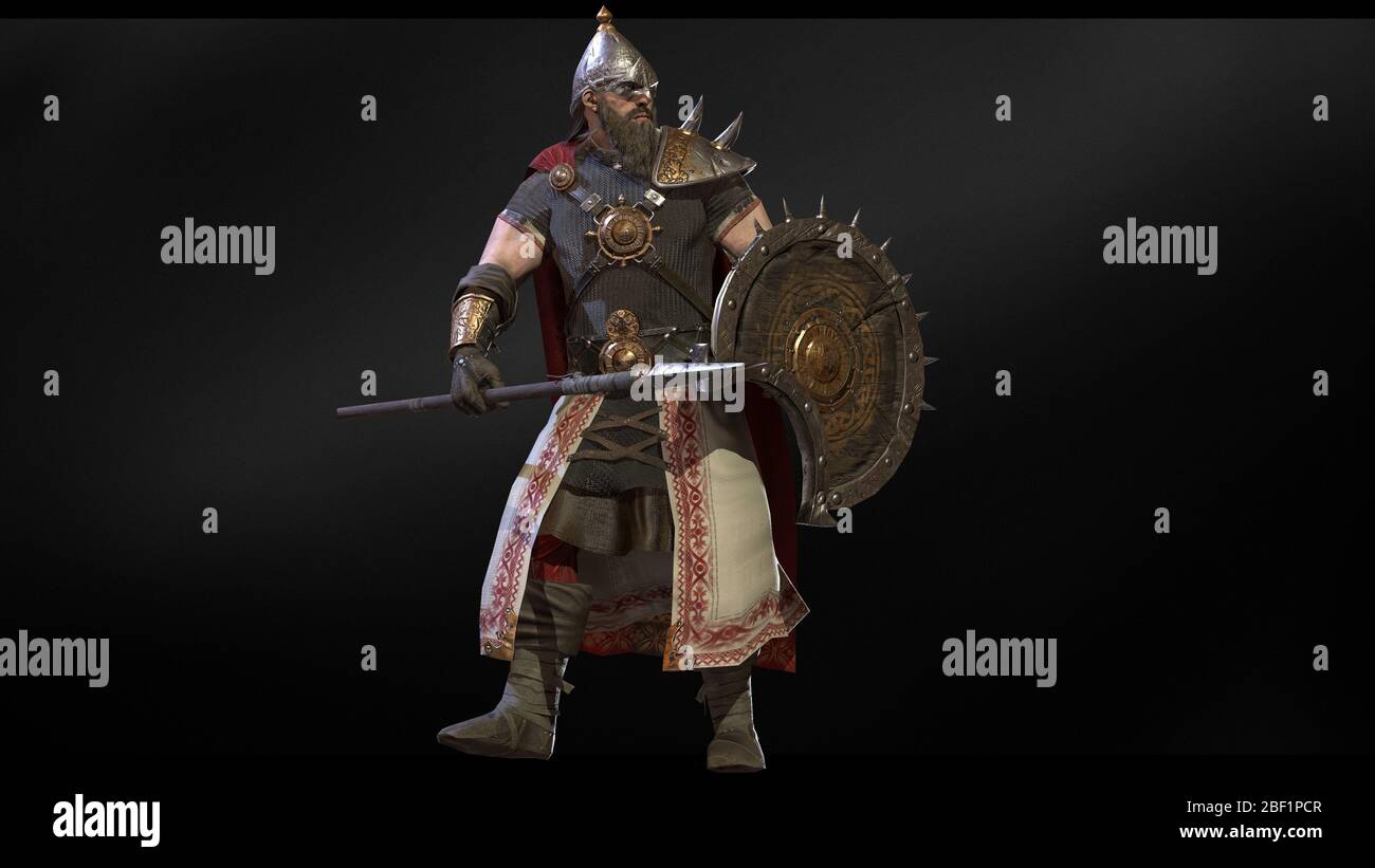 nordic viking 3d render illustration Stock Photo - Alamy