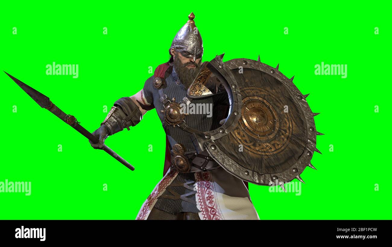 nordic viking 3d render illustration Stock Photo - Alamy