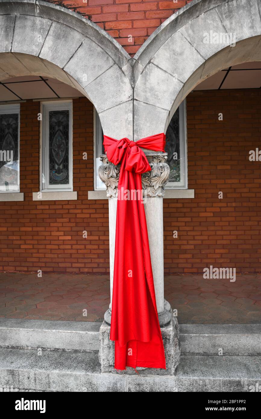 Prayer ribbon hi-res stock photography and images - Alamy