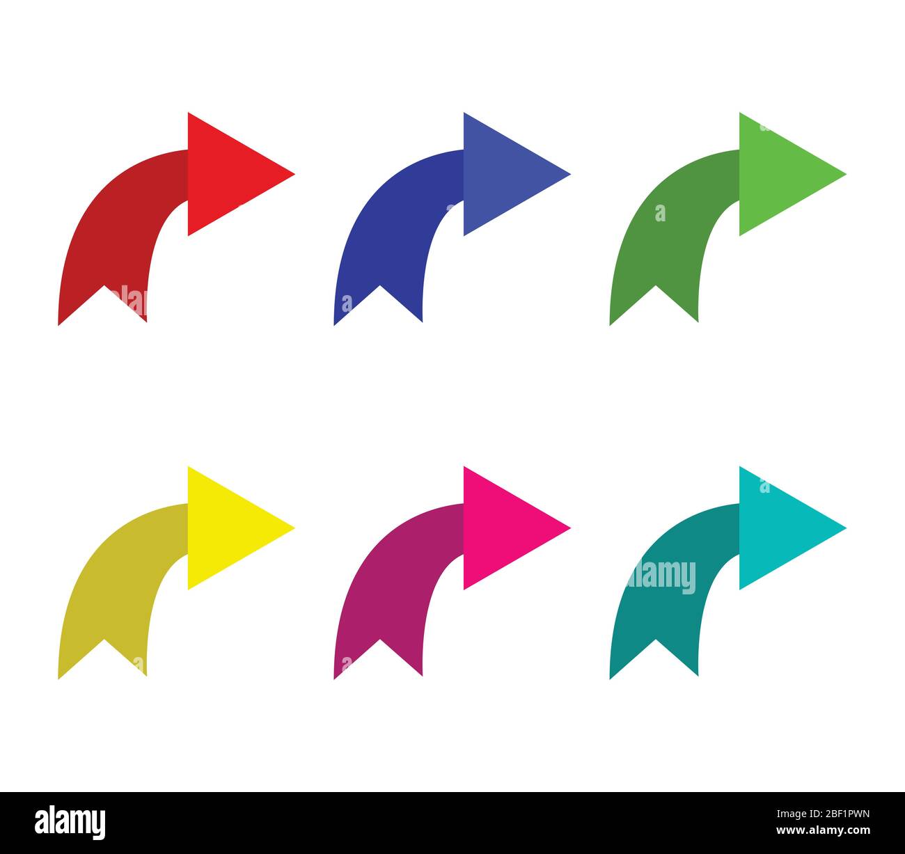 arrow icon illustrated in vector on white background Stock Vector Image ...