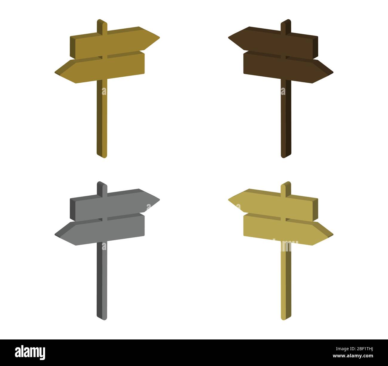 Blue directional signs Stock Vector Images - Alamy