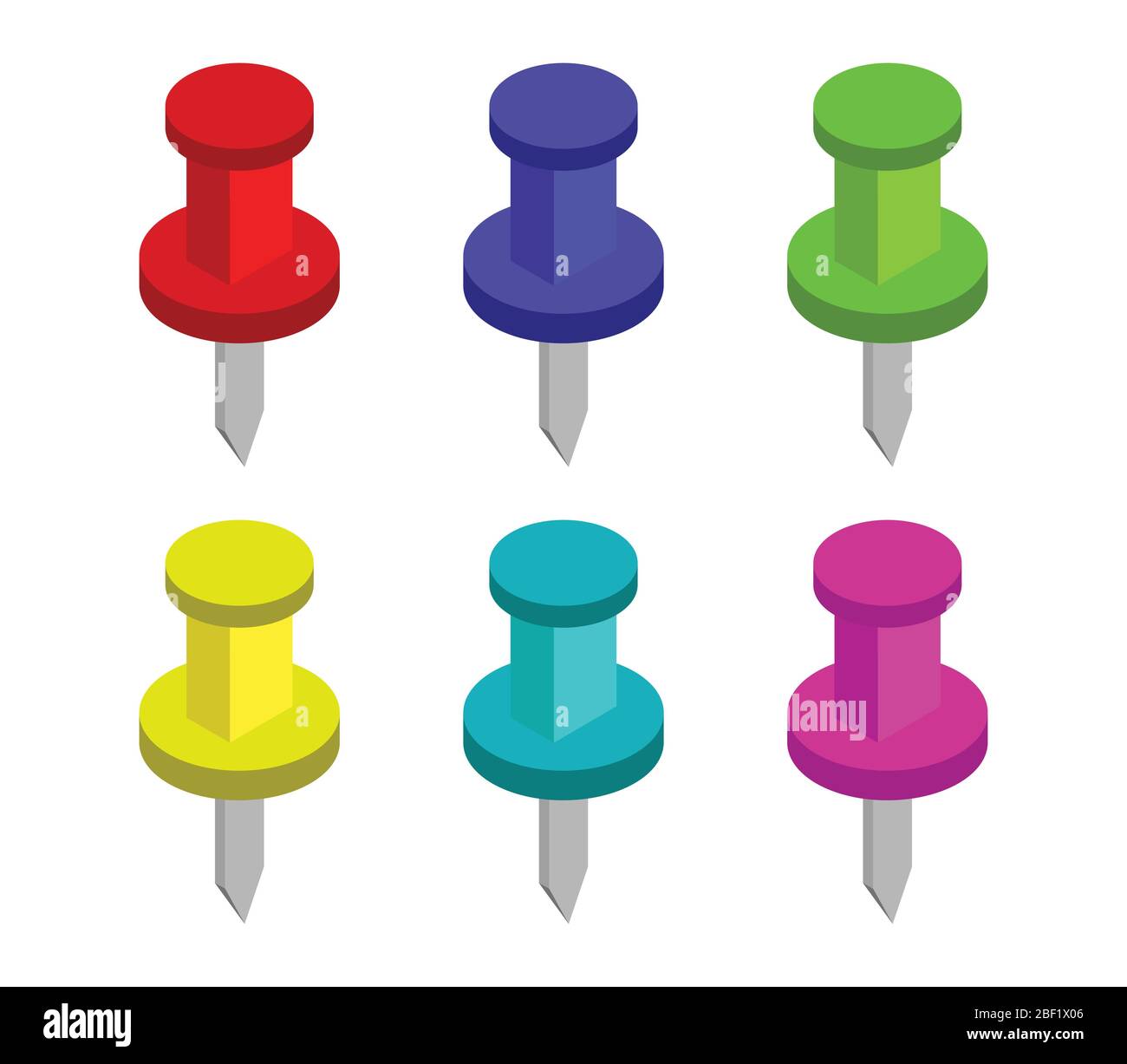 thumbtack icon illustrated in vector on white background Stock Vector ...