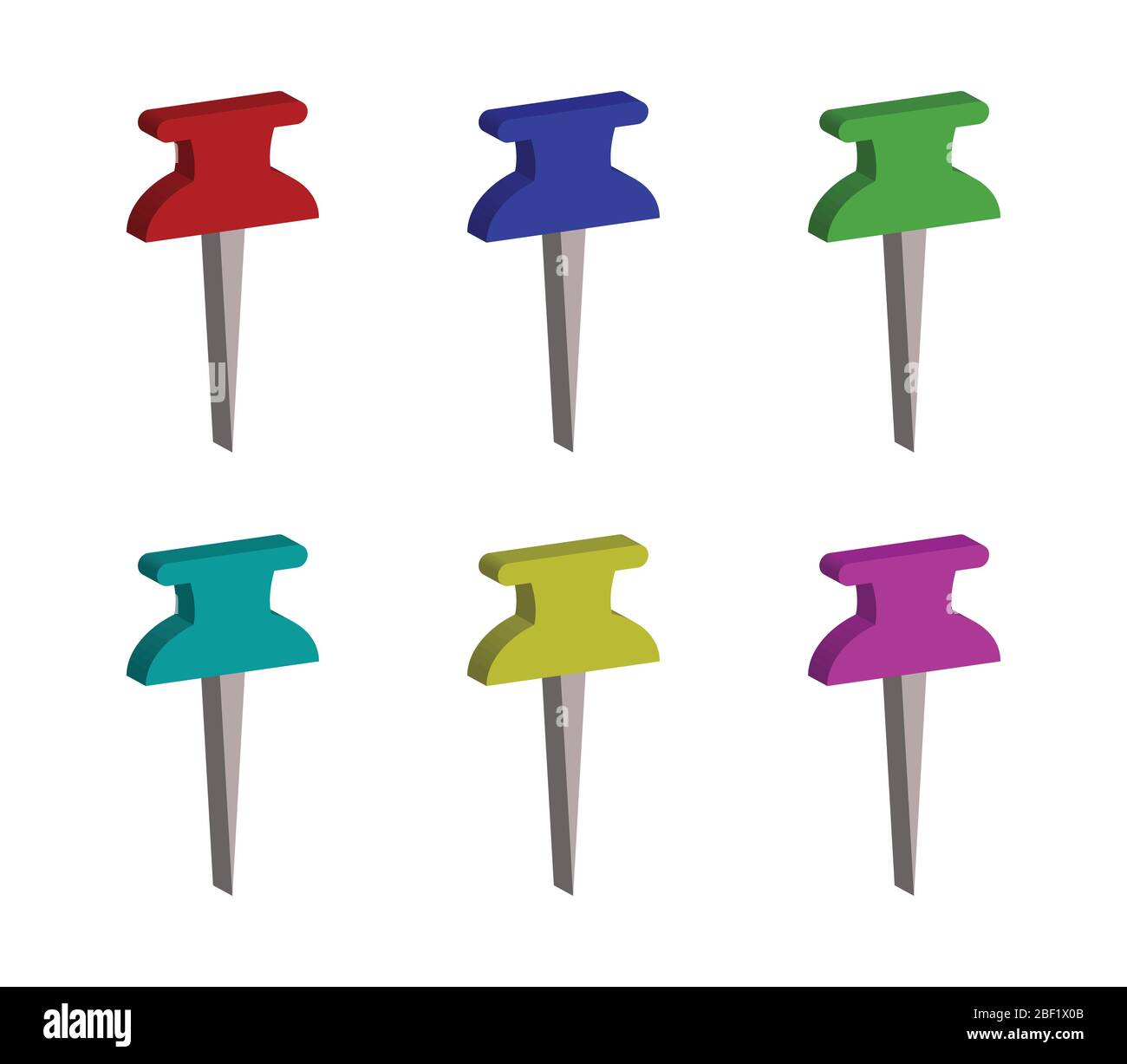 thumbtack icon illustrated in vector on white background Stock Vector ...