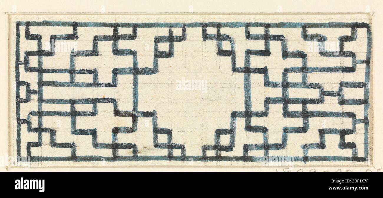 Trelliswork Design. Horizontal rectangle. Design for the Royal Pavilion ...
