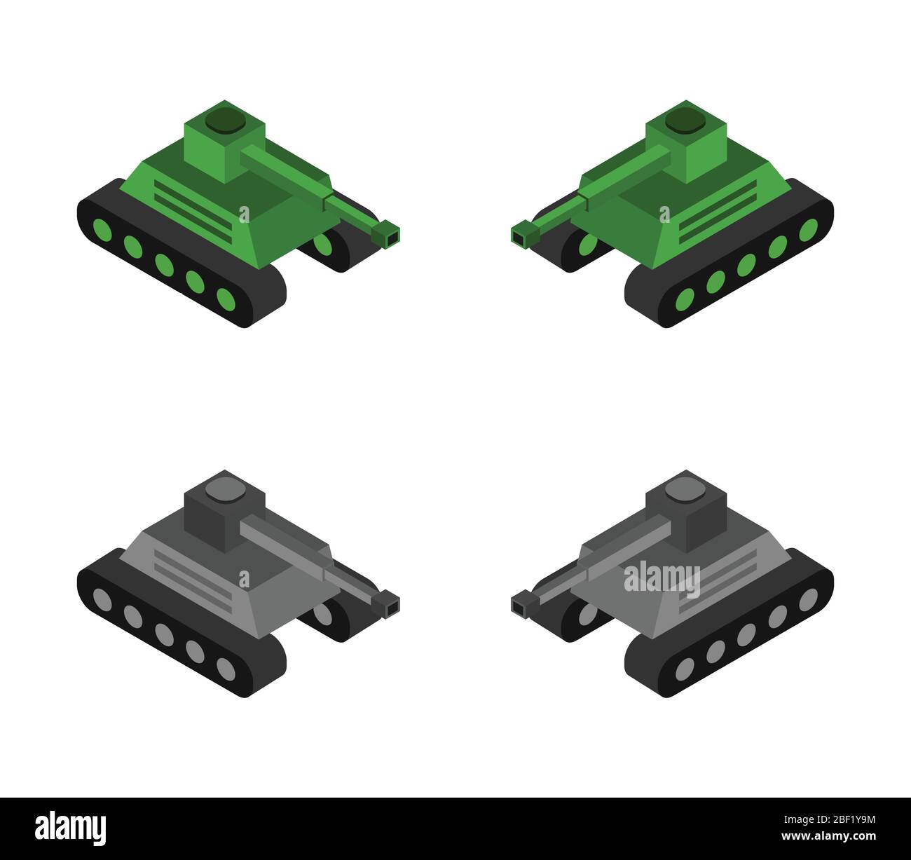 isometric tank icon illustrated in vector on white background Stock ...