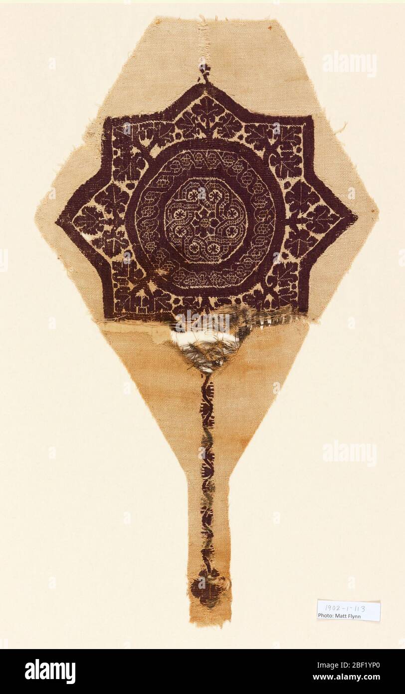 Medallion. Medallion in the form of an eight pointed star containing a ...