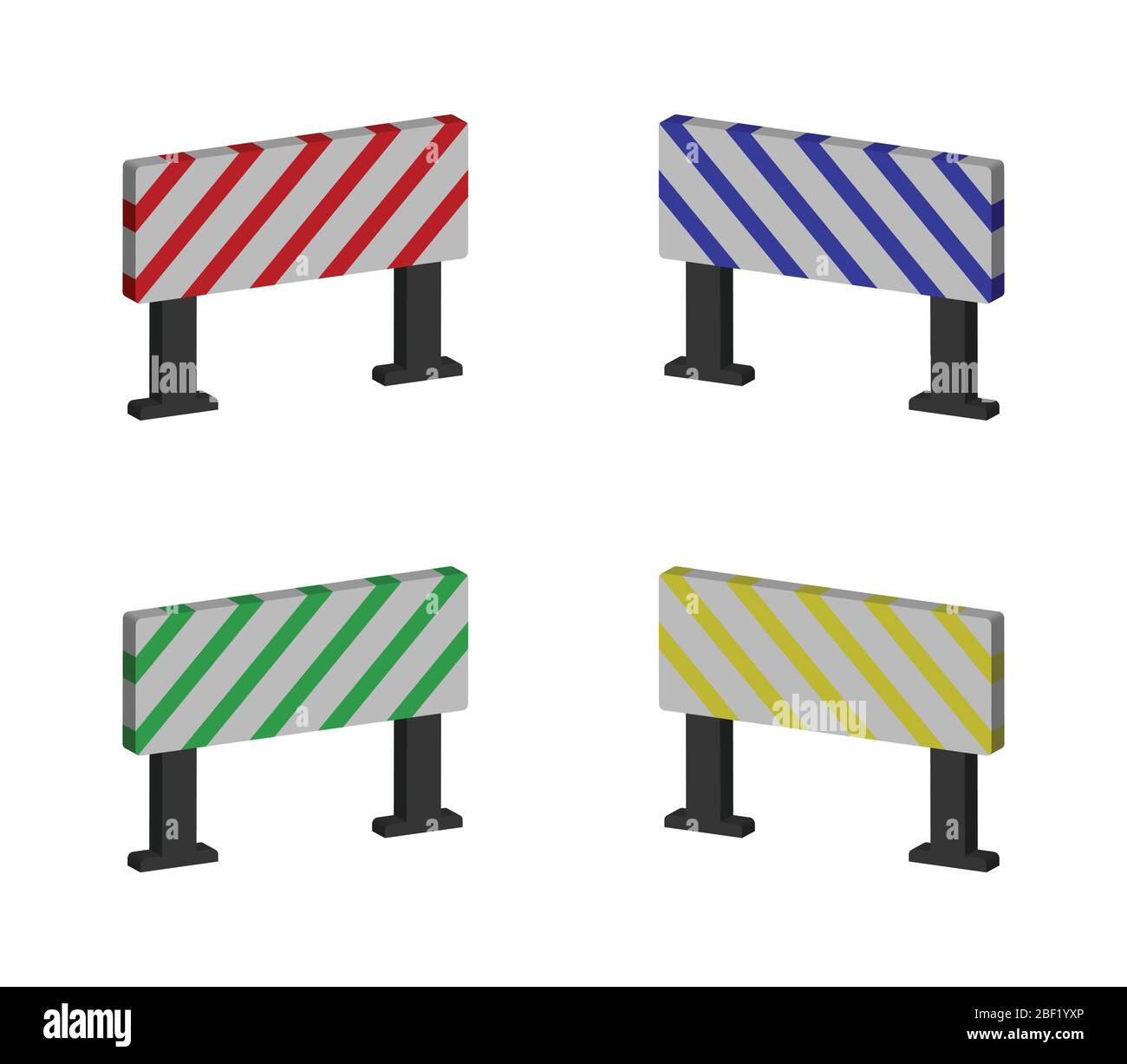 roadblock icon illustrated in vector on white background Stock Vector ...