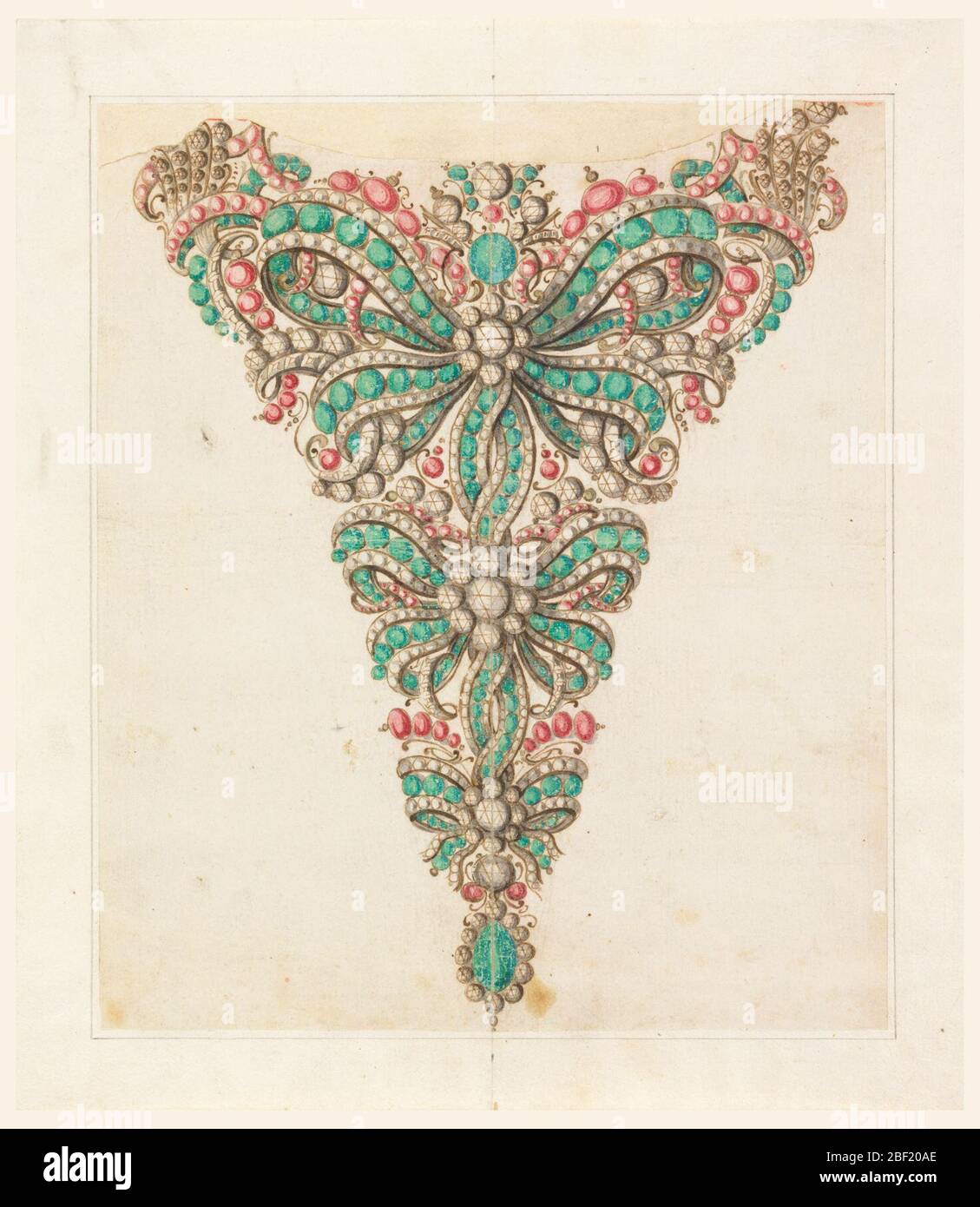 Design for a Stomacher. Design in overall shape of an elongated ...