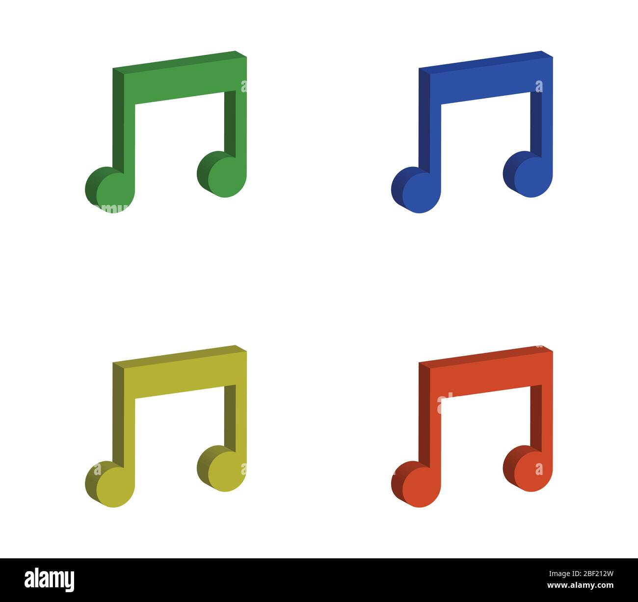 musical note icon illustrated in vector on white background Stock ...