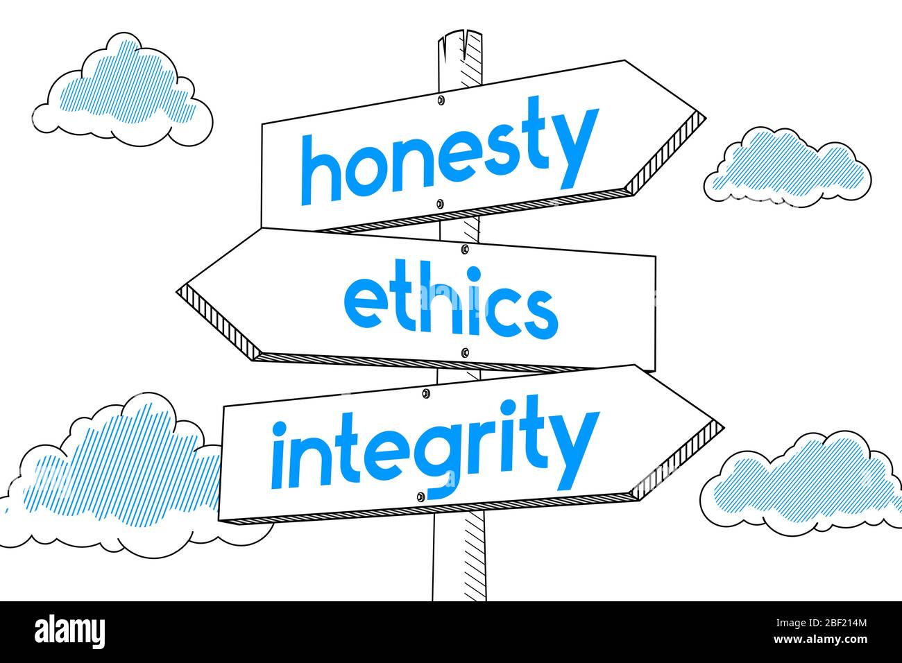 Ethics illustration Cut Out Stock Images & Pictures - Alamy