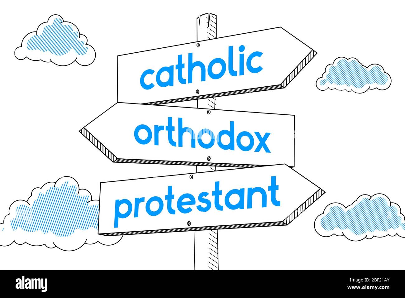 Protestant symbol Cut Out Stock Images & Pictures - Alamy