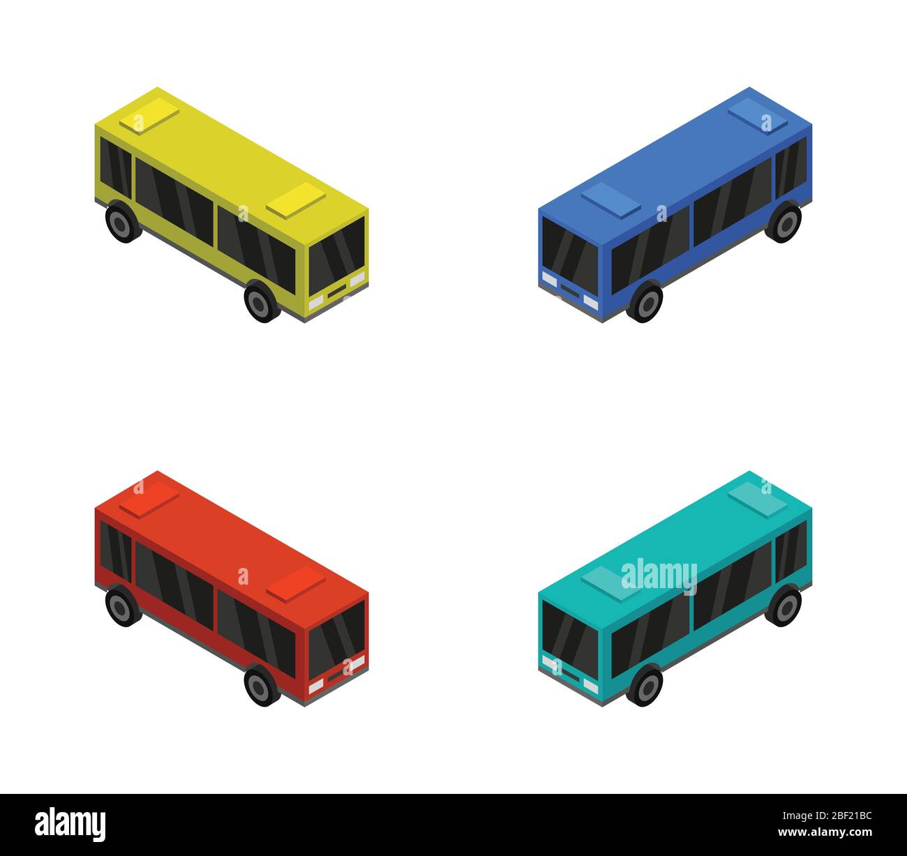 city bus icon illustrated in vector on white background Stock Vector ...