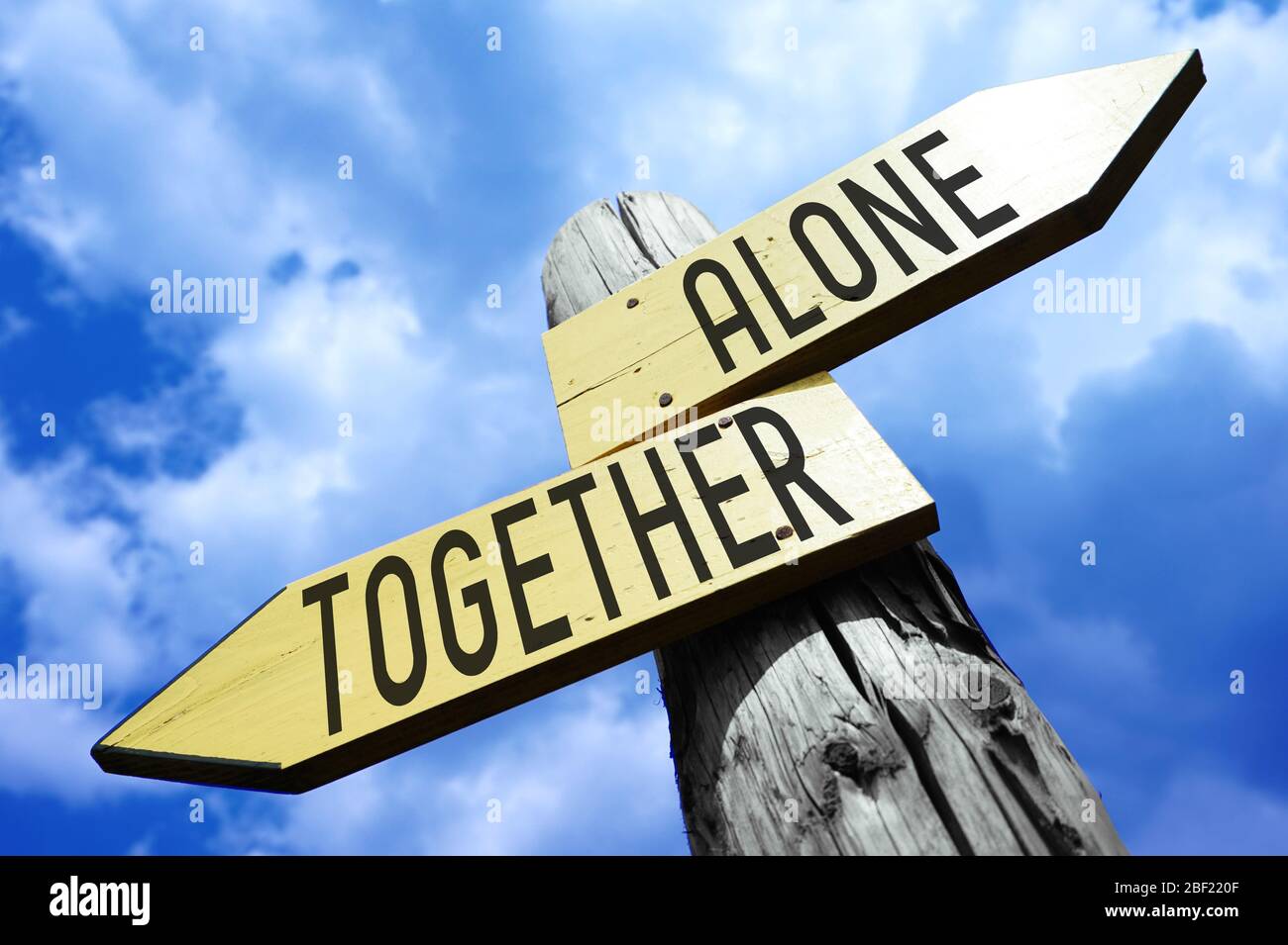 Alone together hi-res stock photography and images - Alamy