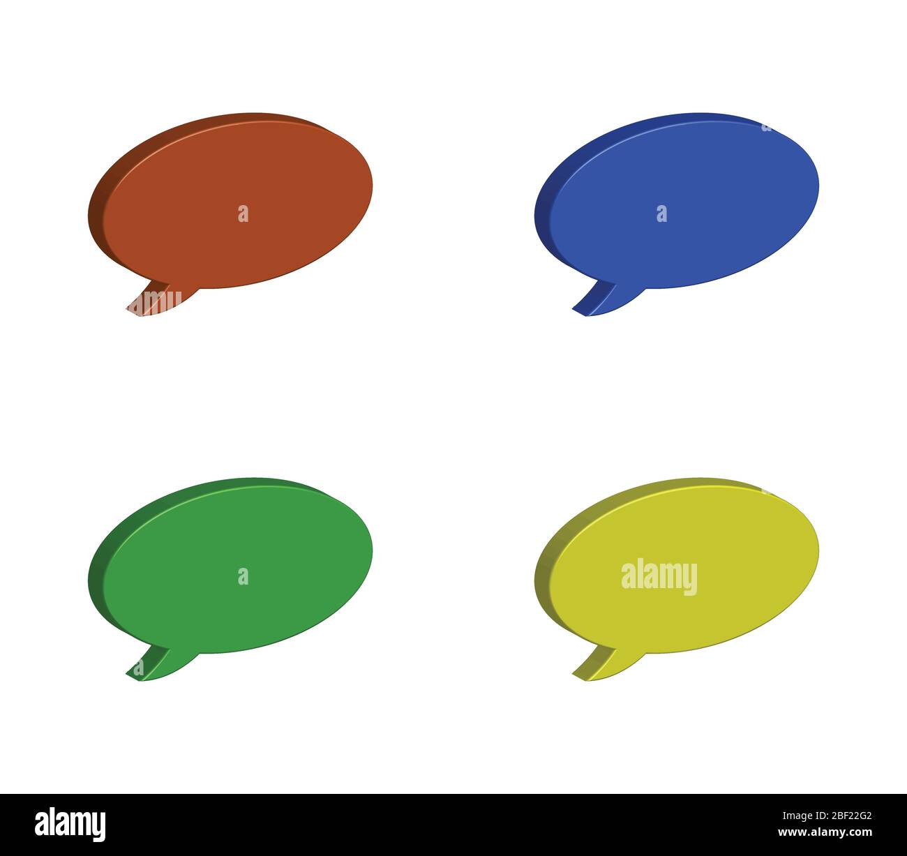 dialog cloud icon illustrated in vector on white background Stock ...