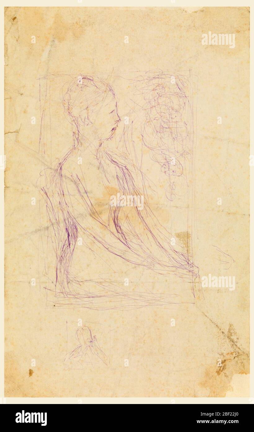 Study for the Violet Sargent Bronze Plaque in the Art Institute of ...