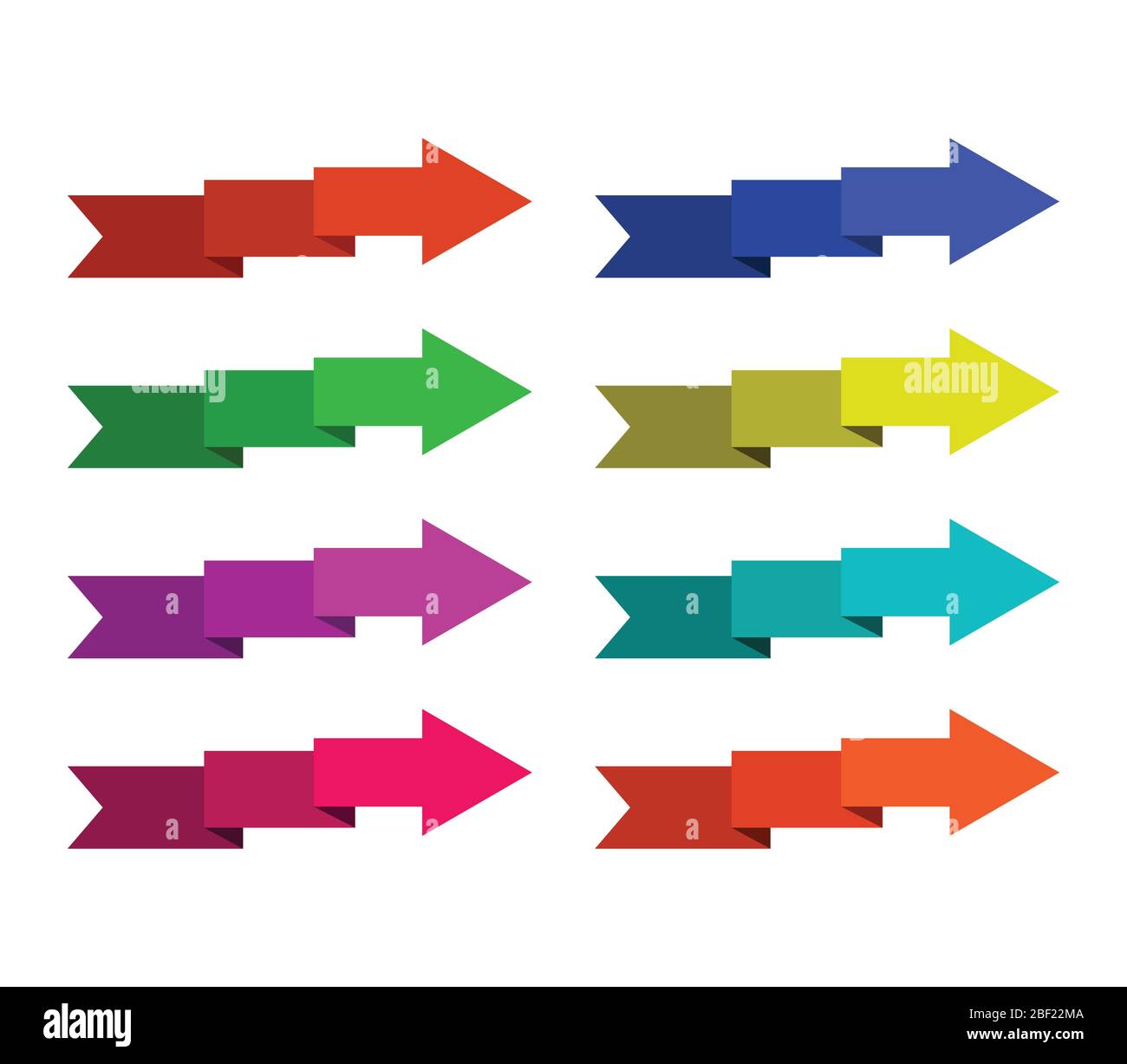 arrow icon illustrated in vector on white background Stock Vector Image ...