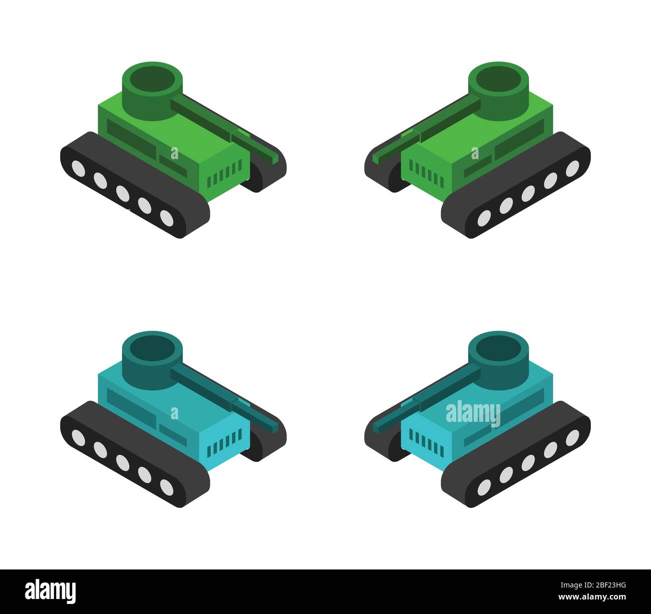 isometric tank icon illustrated in vector on white background Stock ...