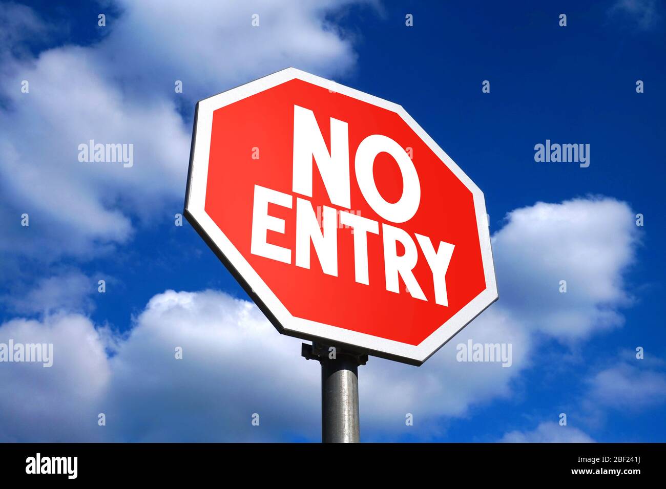 Stop sign - no entry Stock Photo - Alamy