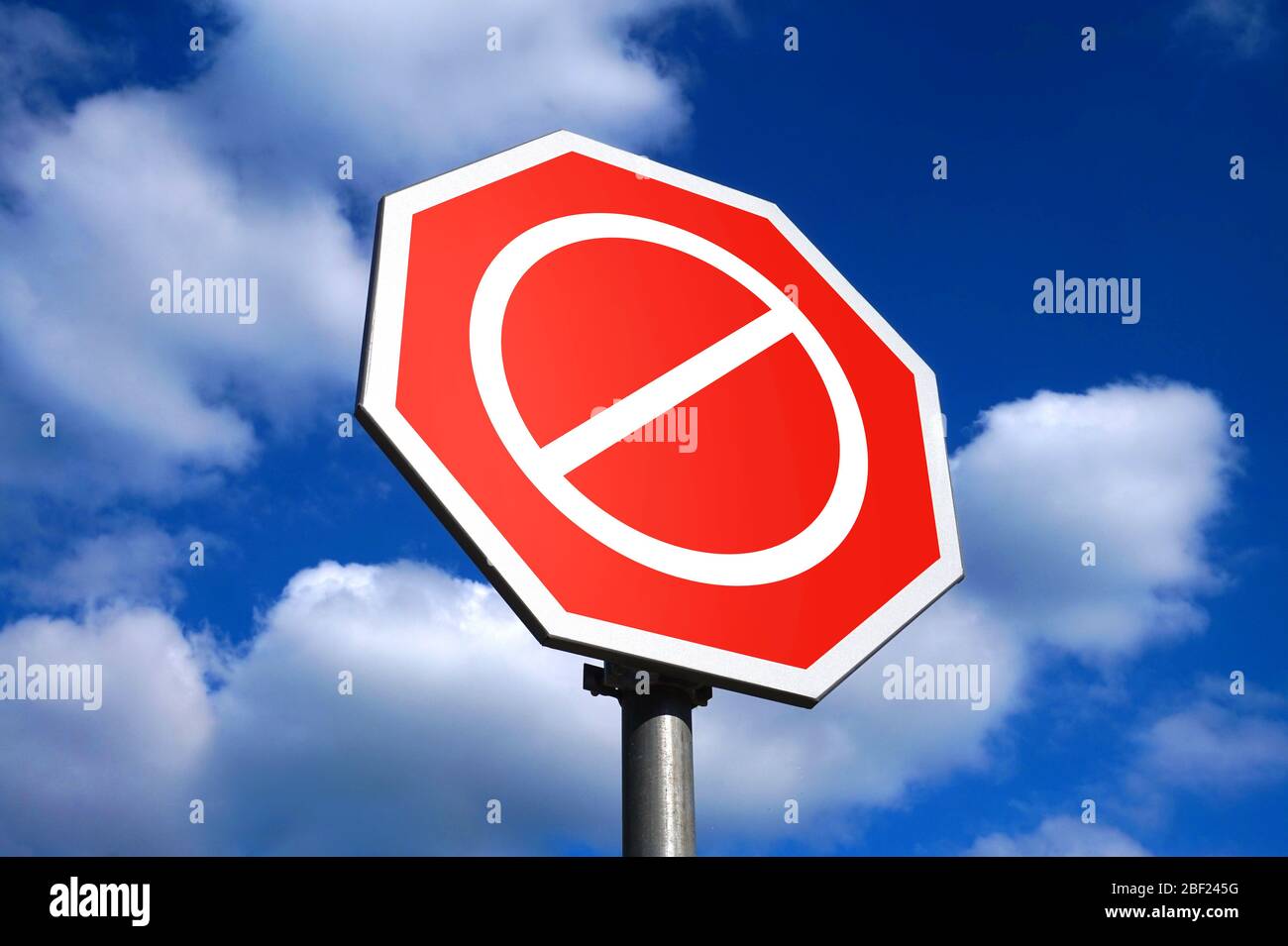 Stop sign - no entry Stock Photo - Alamy