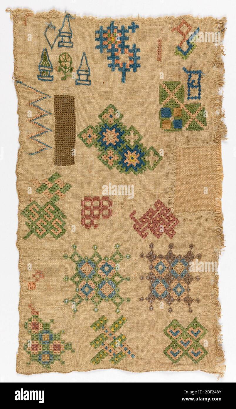 Sampler. Random spot sampler, detached motifs, with interlacings and ...
