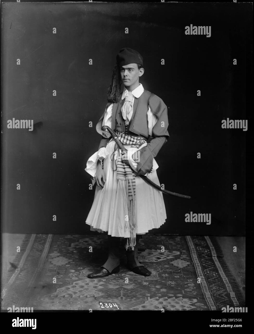 Unidentified Male Models Traditional Albanian Costume. Unidentified ...