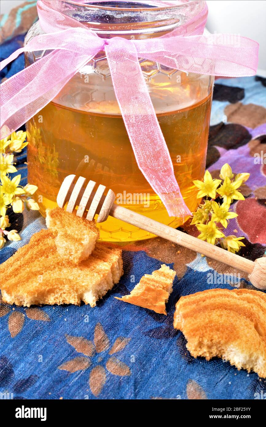 sweet honey food breakfast Stock Photo - Alamy
