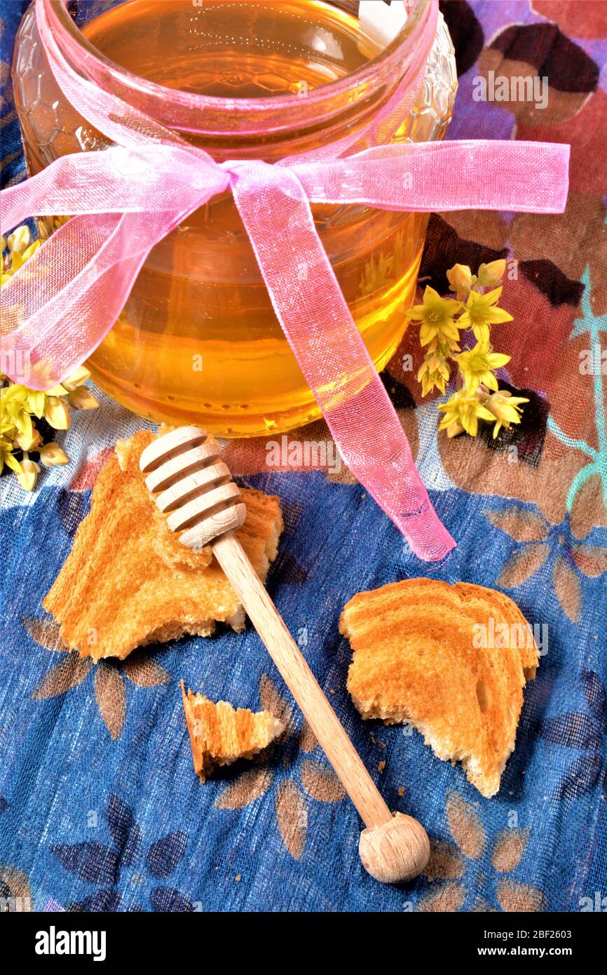 sweet honey food breakfast Stock Photo - Alamy