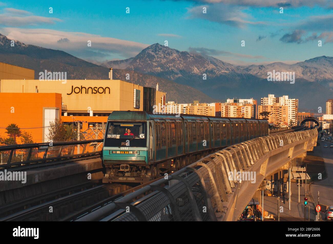 SANTIAGO, CHILE - JULY 2017: A Metro de Santiago train in Line 5 Stock ...