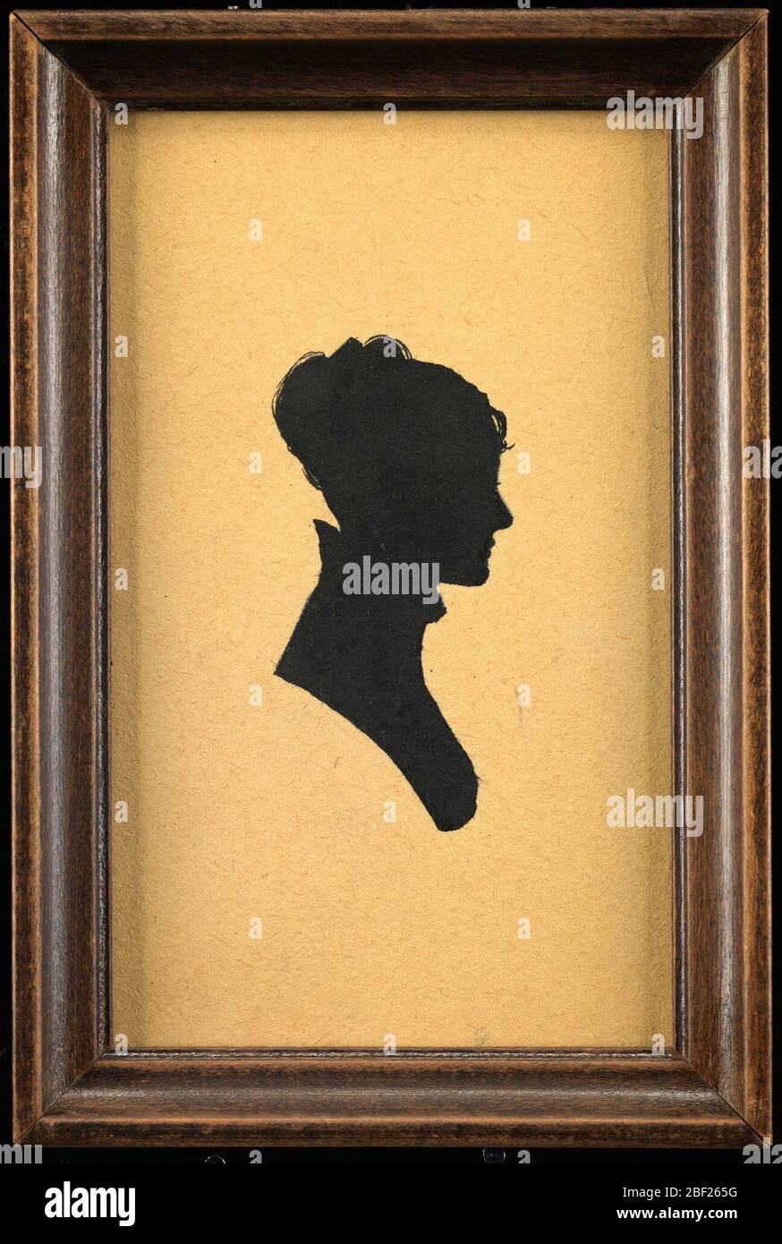 Silhouette of a Lady Stock Photo - Alamy