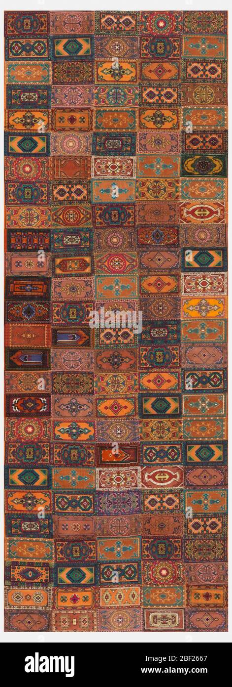 Patchwork panel. Patchwork panel made of 130 rectangles printed to look ...