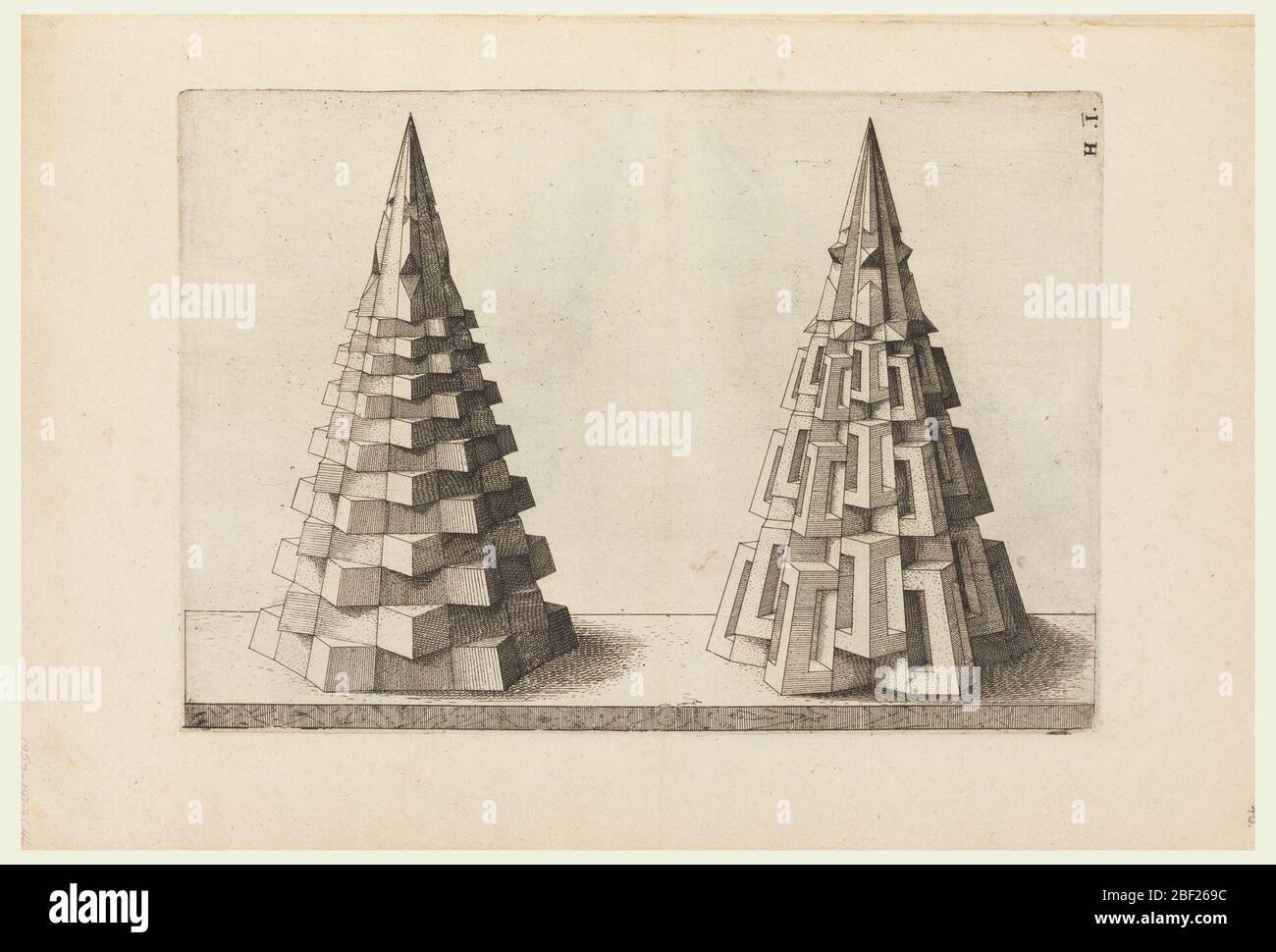 Two Cones plate H i in Perspectiva Corporium Regularium. Two cones ...