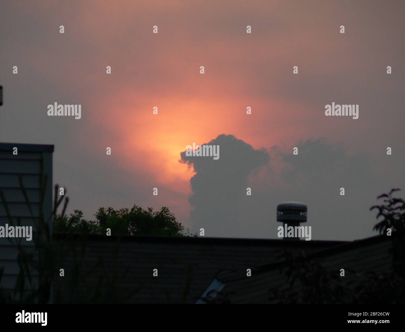 Evening Sky Glow Stock Photo - Alamy