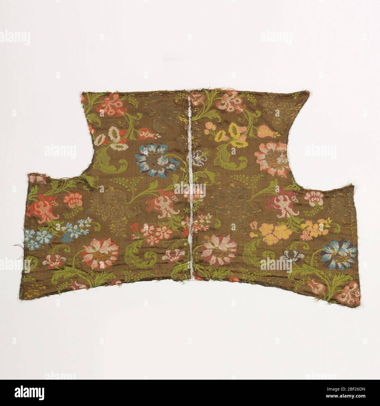 Fragments. Floral forms on brown ground Stock Photo - Alamy