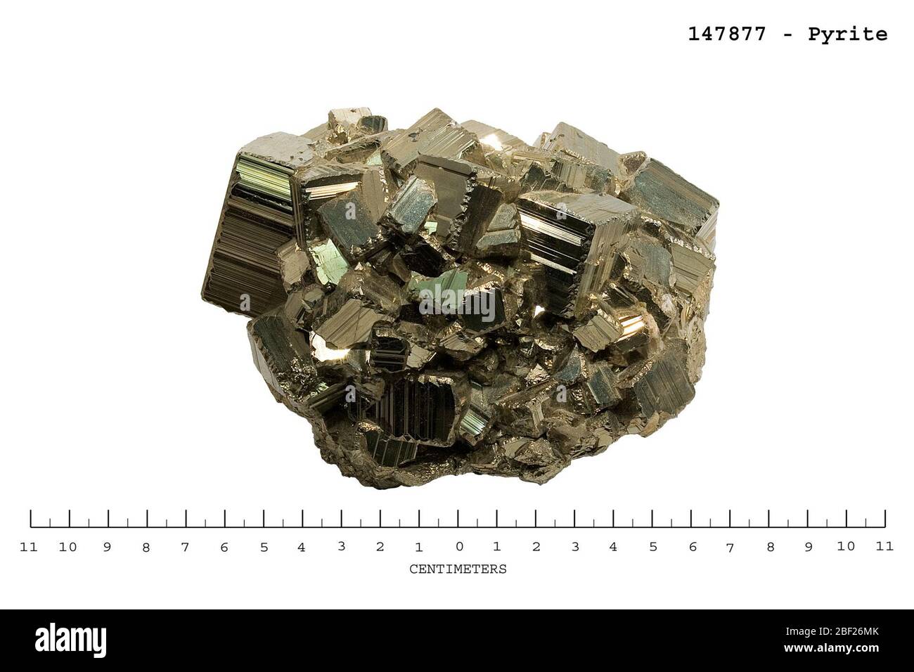 Natural pyrite crystal formation hi-res stock photography and images ...